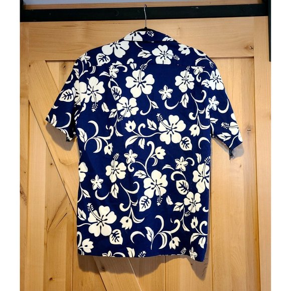 RJC | Shirts | Vintage Rjc Mens M Navy Classic Hibiscus Print Hawaiian ...